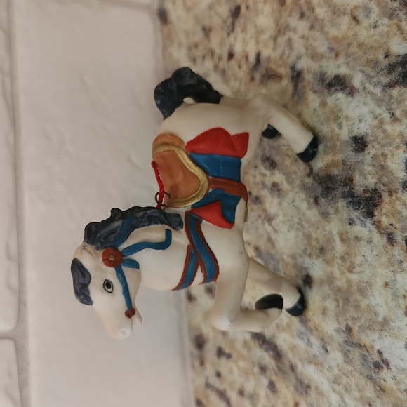 Schmid | Holiday | Vintage Schmid Porcelain Carousel Horse Ornament 986 ...
